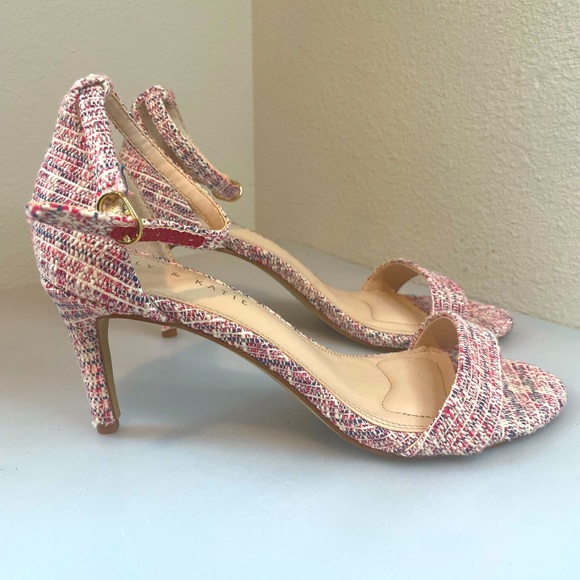 Kelly & Katie | Shoes | New Kelly Katie Kirstie Pink Tweed Peep Toe ...
